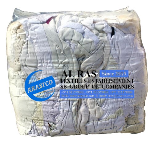 100% White Mix Cotton Rags of Cotton Material Supplier in UAE